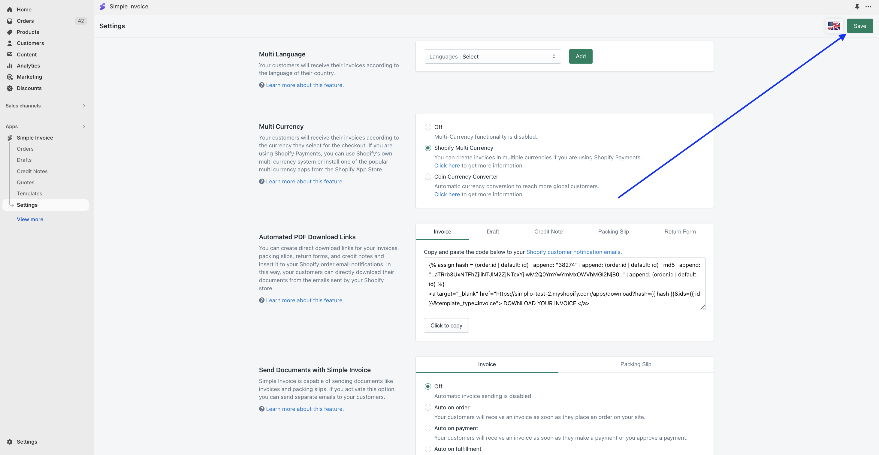 How can I create invoices in different currencies? – Simplio Support