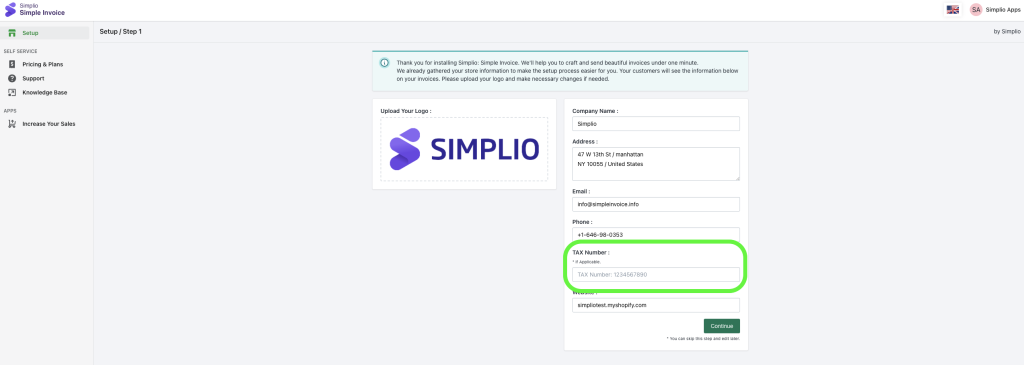 How Can I Add My Company Tax Number To My Invoices Simplio Support how-can-i-add-my-company-tax-number-to-my-invoices-simplio-support
